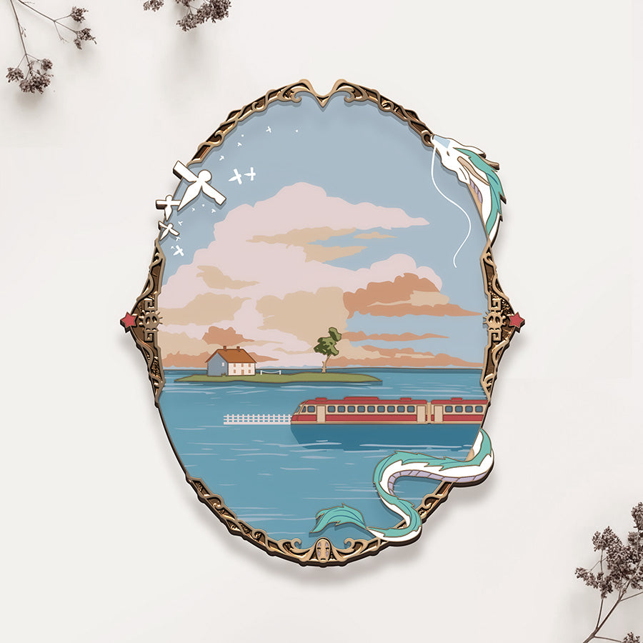 [PRE-ORDER] Spirited Away Train Scene Wave 2 Ghibli Landscapes Stained ...
