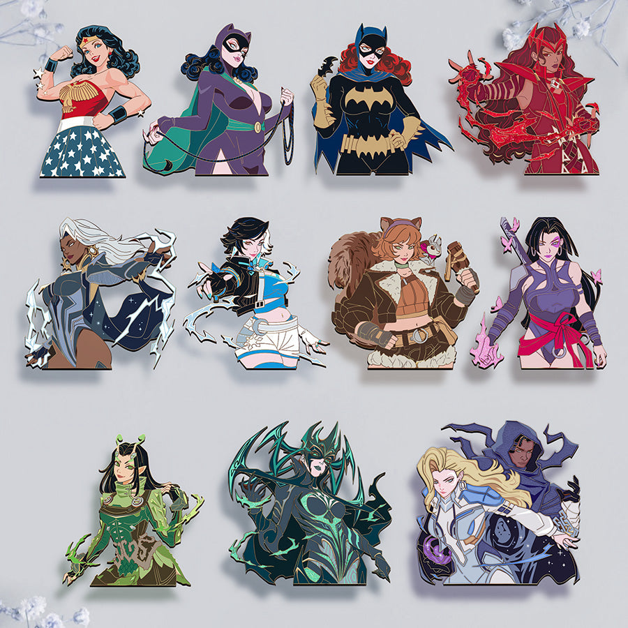 [Pre-Order] Women of Comics Wave 5 Enamel Pin 11 Piece Bundle – Made by ...