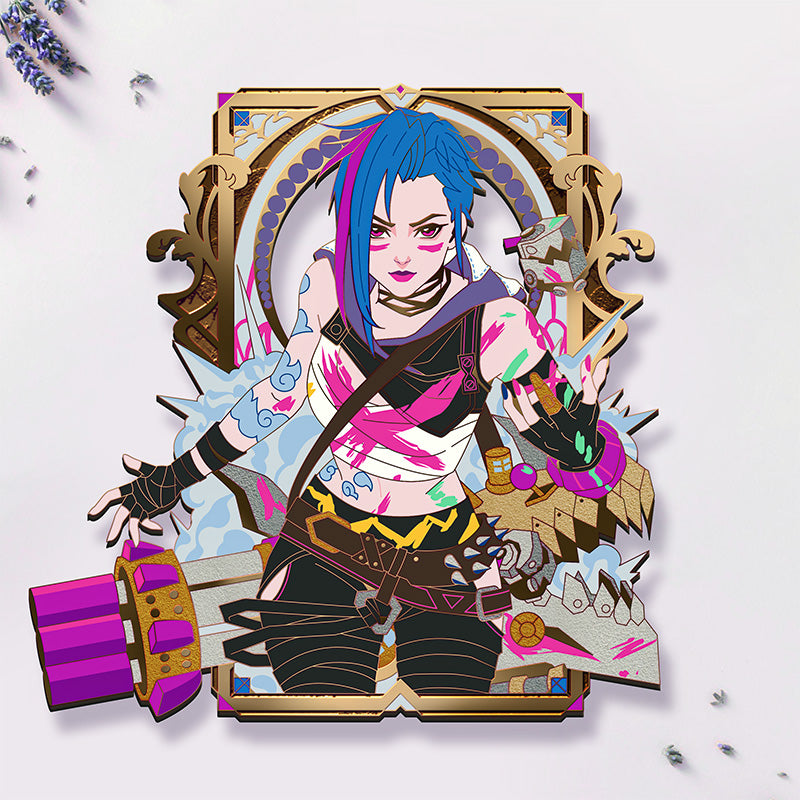[Pre-Order] Jinx Arcane Portraits Enamel Pin – Made by Nuwa