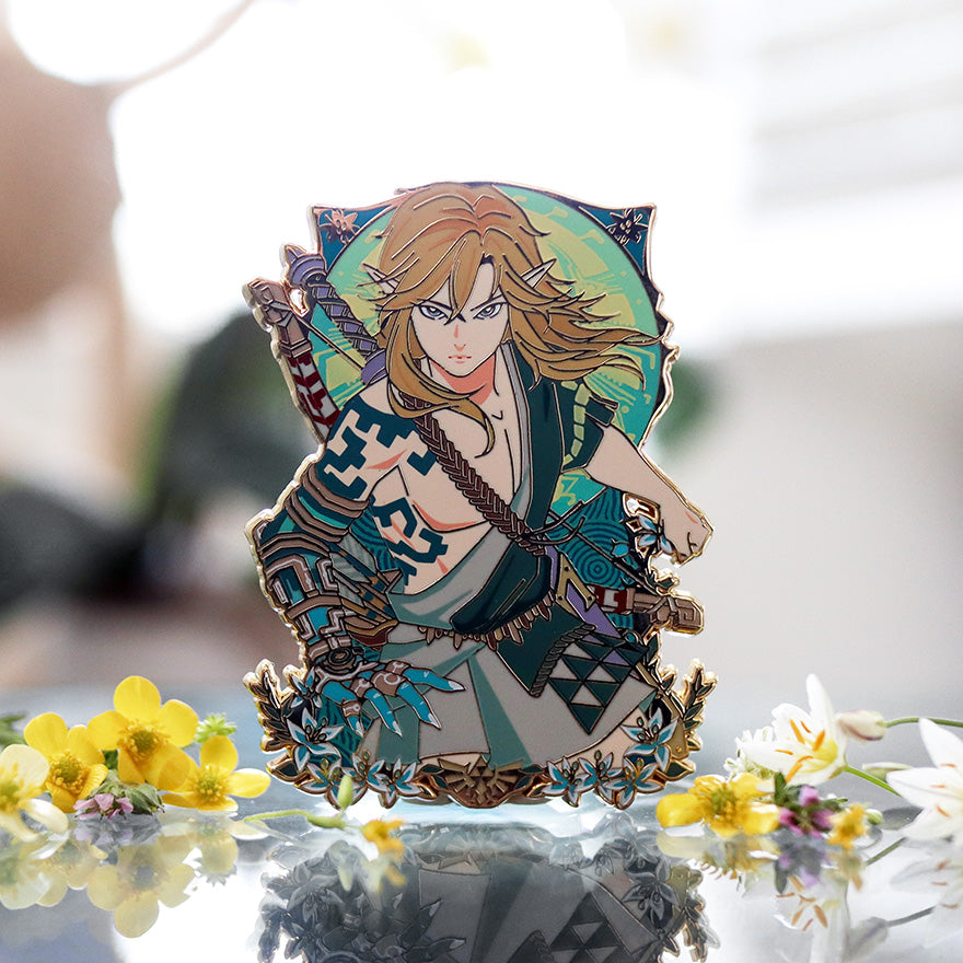 TOTK Link Zelda Portrait Enamel Pin – Made by Nuwa