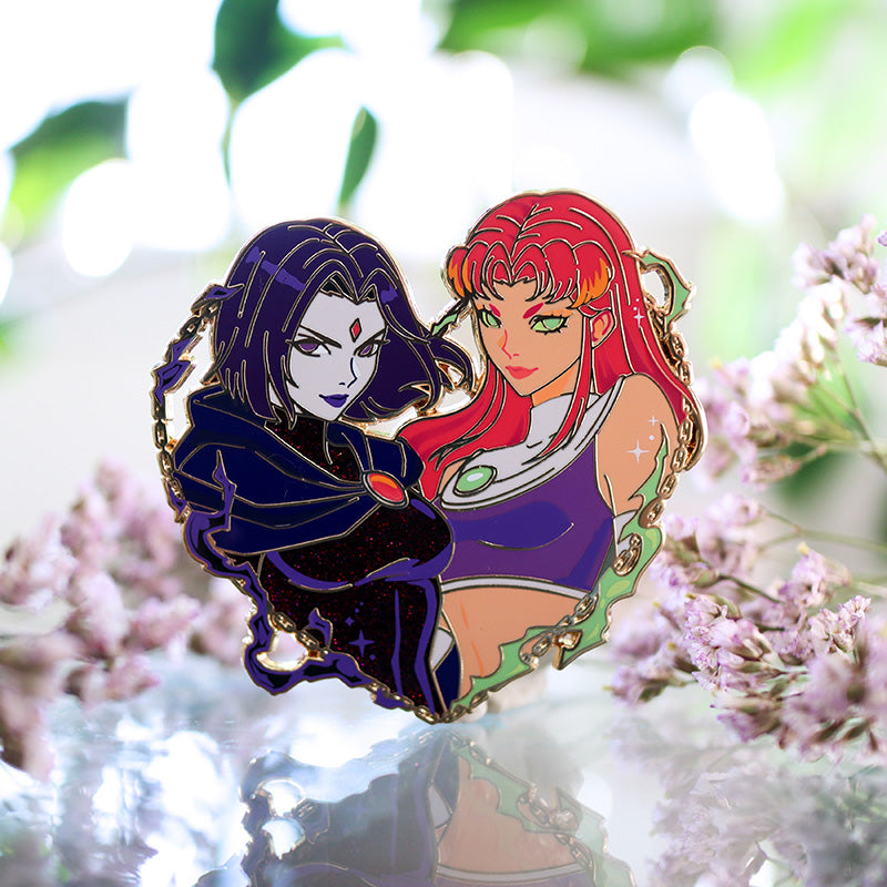 STARFIRE RAVEN SWEETHEARTS ENAMEL PIN – Made by Nuwa