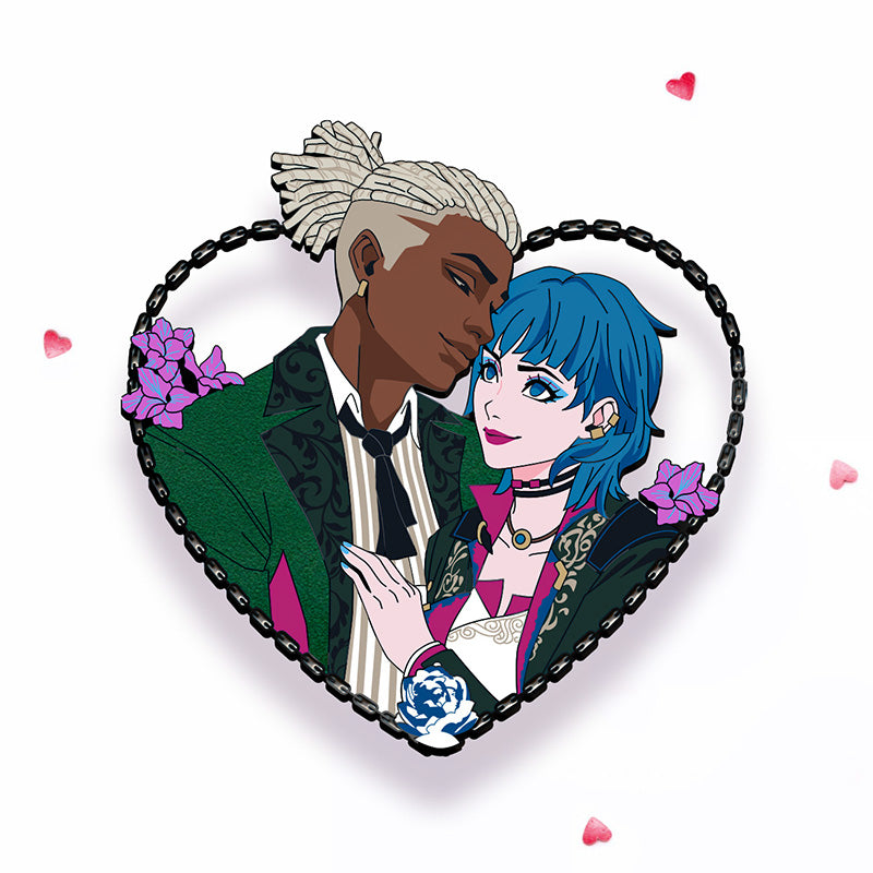 [PRE-ORDER] EKKO POWDER ARCANE SWEETHEARTS ENAMEL PIN – Made by Nuwa