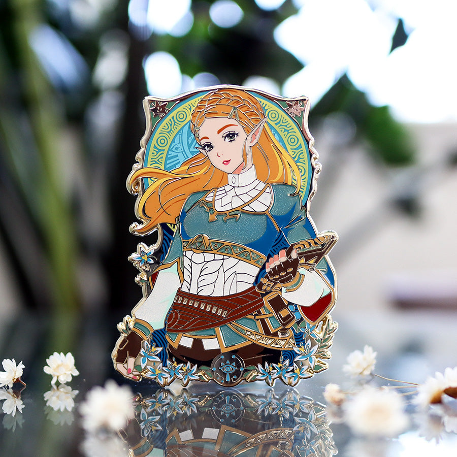 BOTW Princess Zelda Portrait Enamel Pin – Made by Nuwa